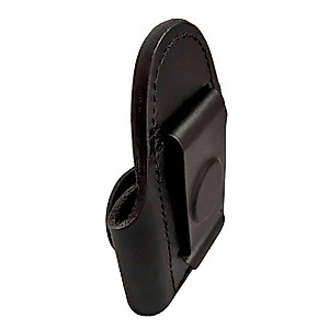 The HipClip – Handmade Leather Stethoscope Holder (Black) Full Grain Leather