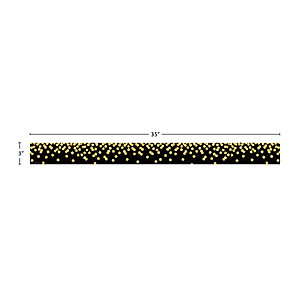 Teacher Created Resources Black Confetti Straight Border Trim (TCR8880)