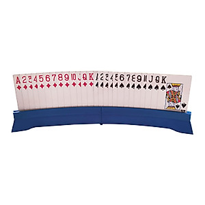 JJHREI 4 Pack Playing Cards Holder - Foldable Card Holders for Playing Cards - Curved Playing Card Rack for Kids Seniors Arthritis