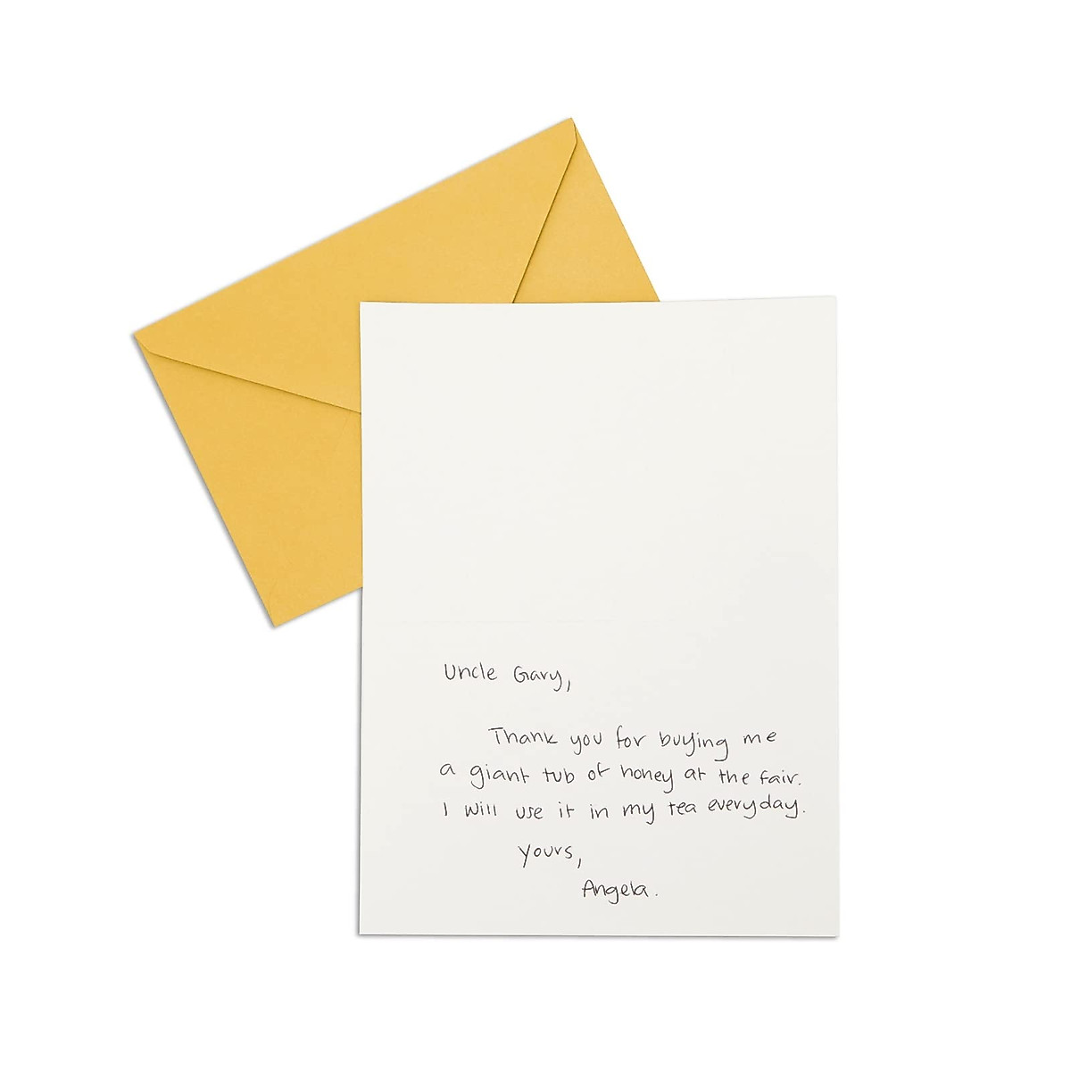 Pipilo Press 48 Pack Bee Thank you Cards Bulk, Bumblebee Honeycomb Design with Yellow Envelopes for Baby Shower, Birthdays (4x6 In)