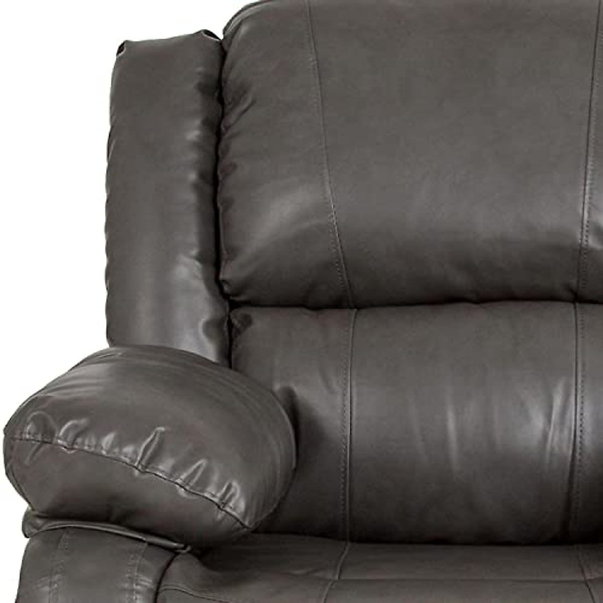 Flash Furniture Harmony Series Gray LeatherSoft Recliner
