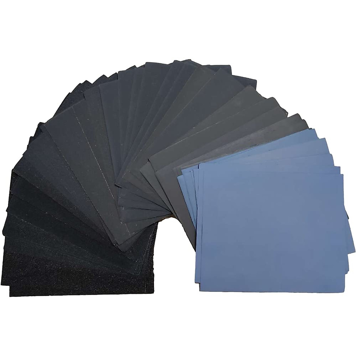 65 Pcs Sandpaper, 120 to 10000 Grit Assorted Waterproof Sanding Sheets, Wet and Dry Both, Wood Furniture, Window, Sanding Metal, Automotive paint, Polishing Handwork and Toys, 4.5X5.5 Inch