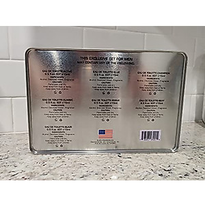 Beverly Hills Polo Club Men's Collection 4-Cologne Gift Set with Deluxe Tin Gift Box (Colognes may vary)