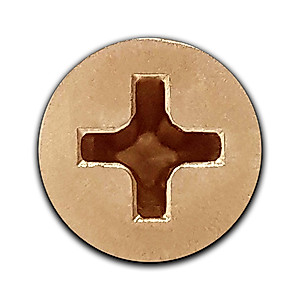 Solid Brass Screws Wood Screws Woodworking Clamps Pocket Hole Screws Fat Wood Drywall Screws Flat Head Cut So Deep Deck Screws #6 X 1-1/2'' (25 Pcs) Super-Deals-Shop