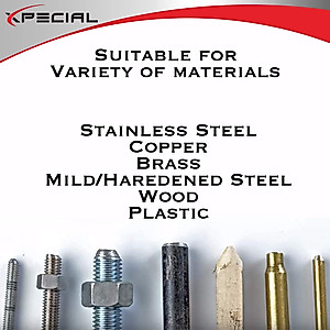 Deburring External Chamfer Tool, with Tungsten Carbide Blade, Deburring Chamfering Drill Bit, Remove Burr Tools Quick Release Hex Shank. Improved Durability and Sharpness. Fits 1/8" to 3/4".
