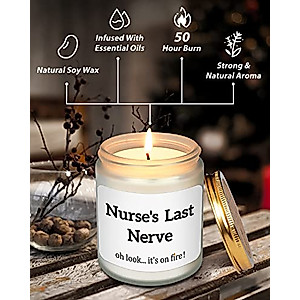Nurse Gifts for Women, Nurse Gifts, Nurse Practitioner Gifts, Lavender Scented Candles Gifts for Nurse, Nurses Week Gifts, Nurses Day Gifts, Nurse Gifts for Appreciation Retirement, 7Oz