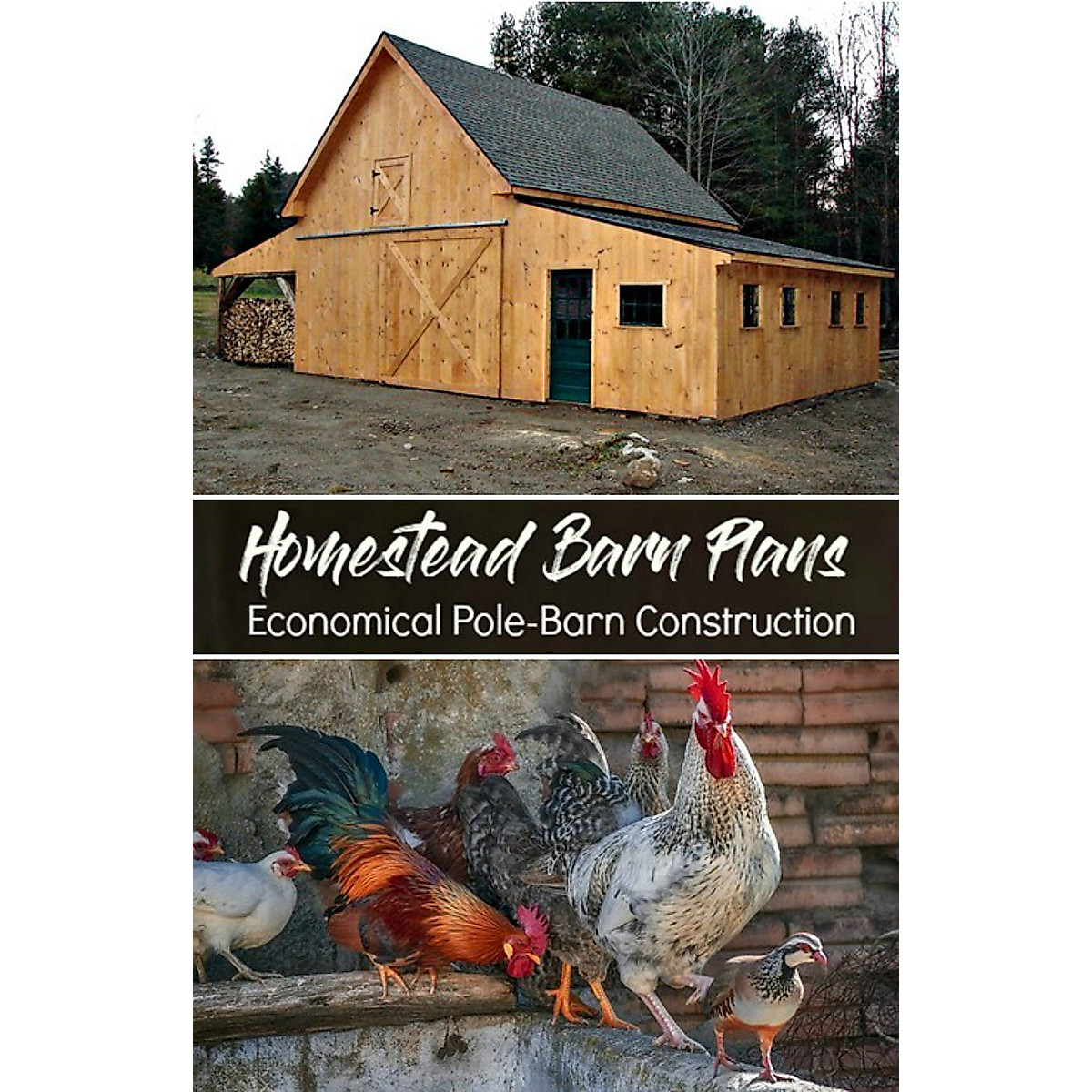 27 Small Farm Barn Designs - Twenty-Seven Optional Layouts - Complete Pole-Barn Building Plans (B11)