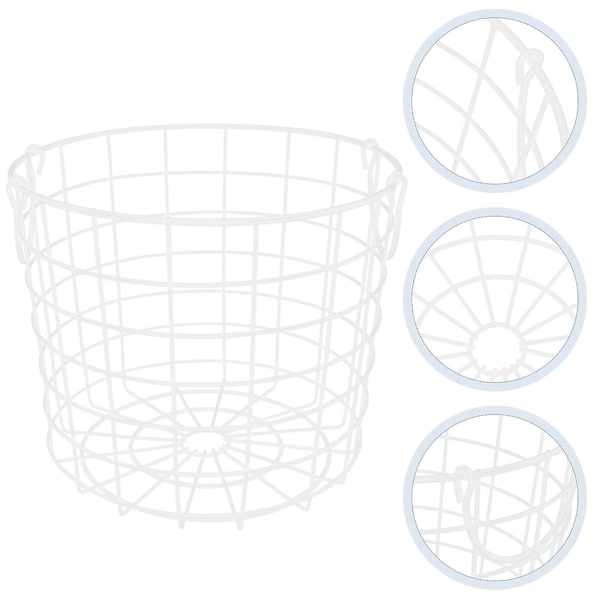 MAGICLULU Iron Wire Laundry Hamper Laundry Storage Basket With Handles Iron Storage Basket