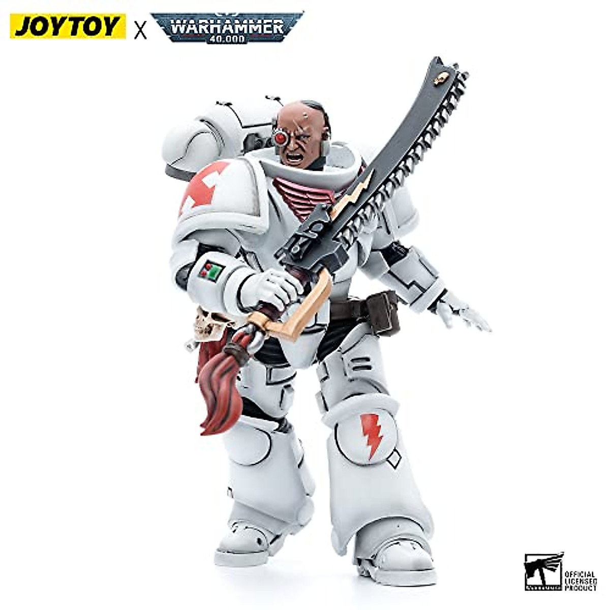 JOYTOY Warhammer 40k Mecha 1/18 Action Figures Joy Toy Model Toys-White Scars Assault lntercessor Brother Batjargal