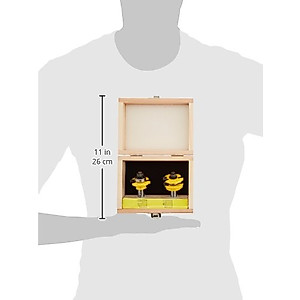 YONICO Cabinet Door Rail and Stile Router Bits Set 2 Bit Shaker 1/2-Inch Shank 12249