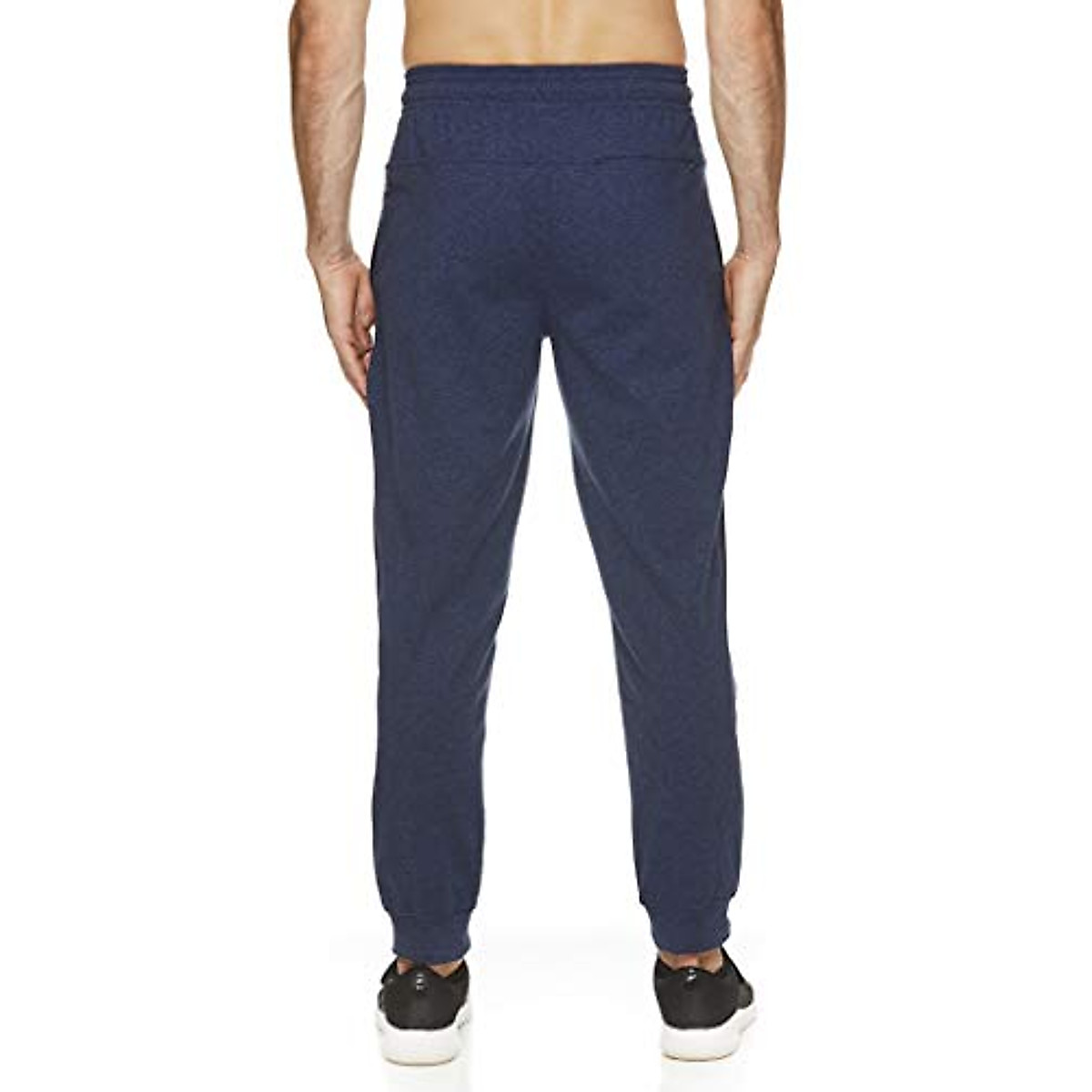 Gaiam Men's Restorative Fleece Yoga Pants - Performance Running & Workout Sweatpants - Restorative Navy Heather, Small
