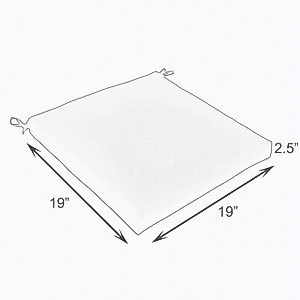 Sorra Home Plaid Square Chair Seat Cushions Set, Set of 2, 19 in W x 19 in D, Anderson Matte 2 Count