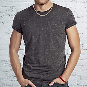 Nuragold 14k Yellow Gold 4.5mm Cuban Chain Curb Link Diamond Cut Pave Two Tone Pendant Necklace, Mens Womens Jewelry 16" 18" 20" 22" 24" 26"