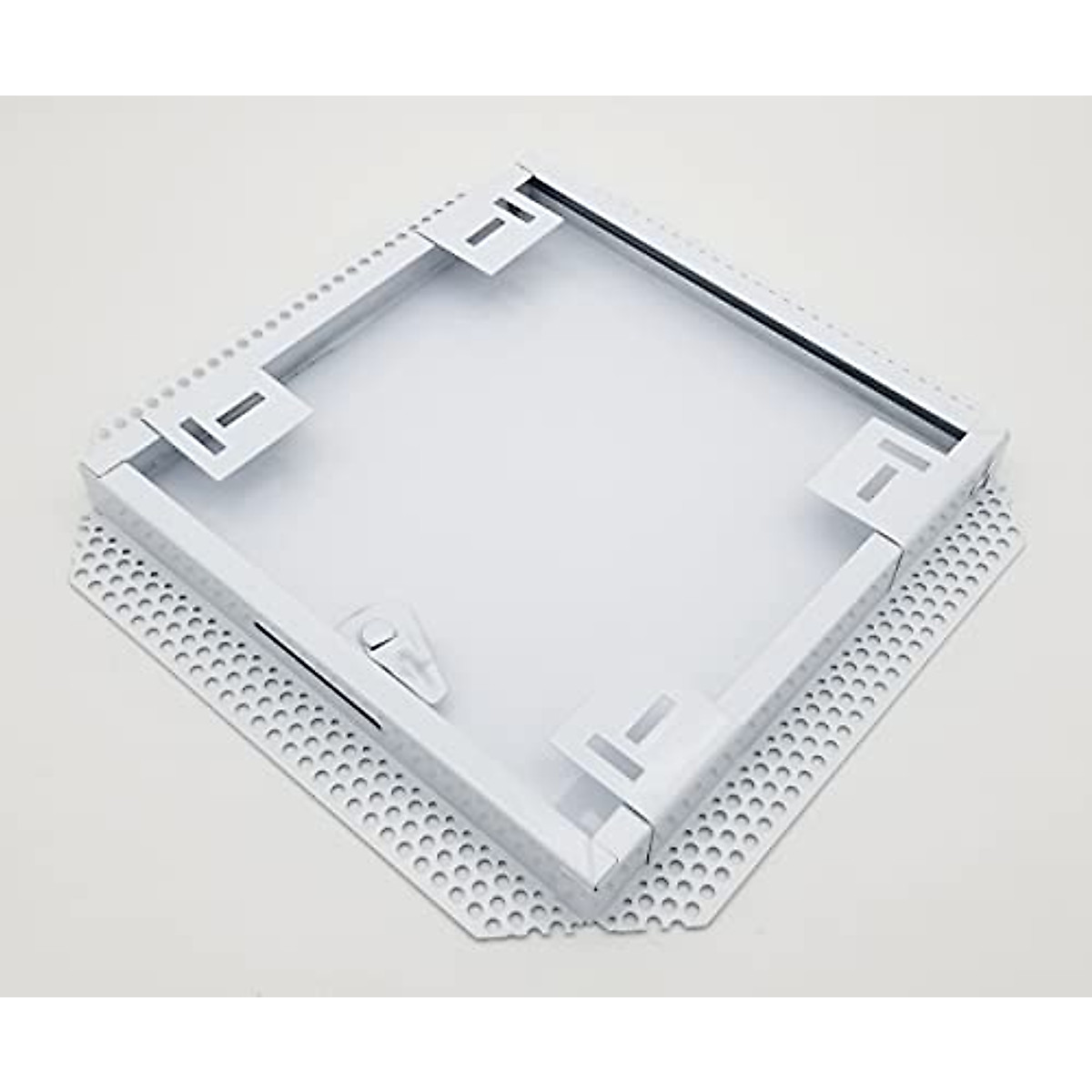 Access Door 10" X 10" Steel Access Panel Door with Plaster Bead Frame for Wall/Ceiling Application with Slotted Lock - [Outer Dimensions: 11" Width X 11" Height]