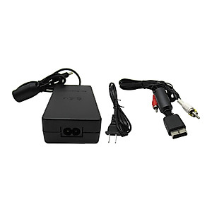 Power Cord Slim AC Adapter Charger Supply with AV Cable for Sony PS2 Playstation