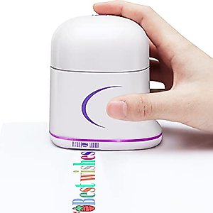 PEKOKO Handheld Printer Portable Mini Inkjet Printer Color Barcode Printer 1200dpi Wireless