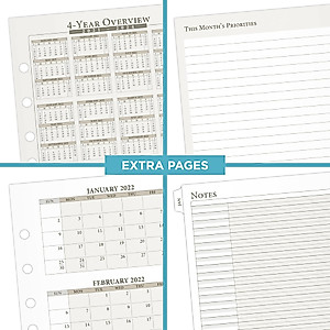 2022 Daily & Monthly Planner Refill by AT-A-GLANCE, 92010 Day-Timer, 5-1/2" x 8-1/2", Size 4, Two Page per Day (481-225A)