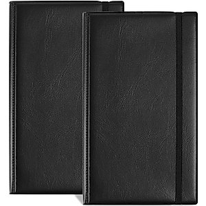 Utron 2 Pack Business Card Organizer, 180 Cards Business Cards Holder, Business Card Book, Credit Card Organizer for Men & Women