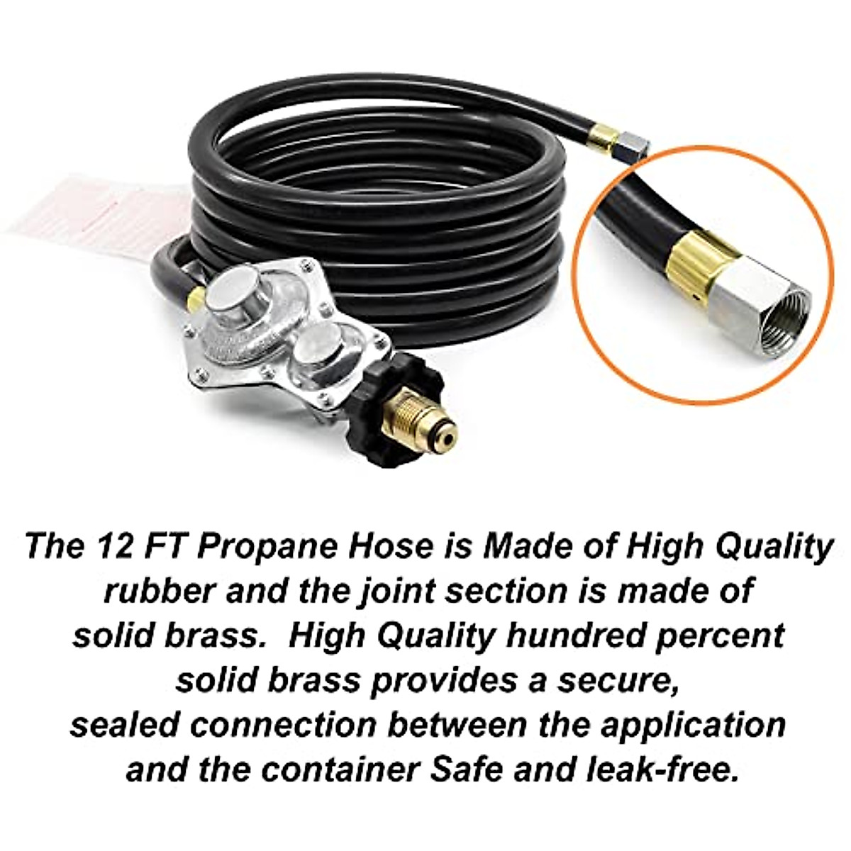 PERTF Two Stage Propane Regulator with 12ft Propane Hose for Mr Heater ...