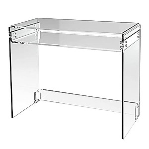 STAUBER Best Acrylic Desk (Waterfall Style: 34" W x 16" D x 30" H)