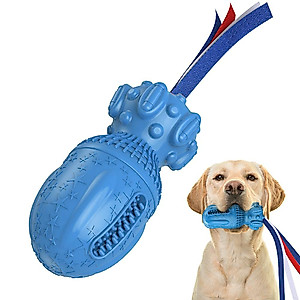 Hentay Immaculate Dog Toy, Dog Toy for Aggressive Chewers Interactive Dog Chew Toy Indestructible Dog Toys Funny Tough Pet Toys Chewing Toy for Medium and Large Dogs, Non-Toxic Natural Rubber (Blue)