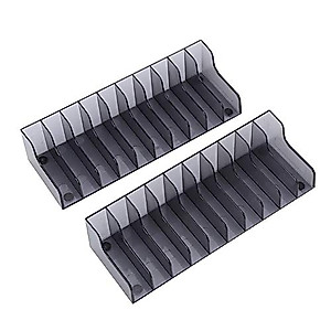 Raguso CD Storage Bracket, Large Capacity Game Card Box Waterproof 2 Pcs for Pro Game Consoles for/Slim/PRO