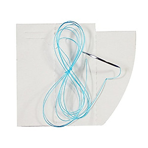 CynaMed Sutures Thread with Needle (12-Pack) - Training Sutures Pkg. of 12 (12, 4/0, 30mm Blade, 3/8 Reverse Cutting)