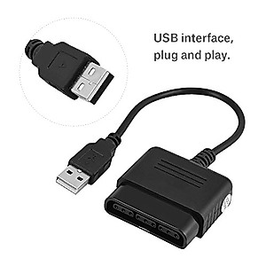 Tihebeyan Controller Adapter, PS2 to PS3 Controller Adapter for Sony PS2 Controller to USB Adapter Converter for PS3 & PC