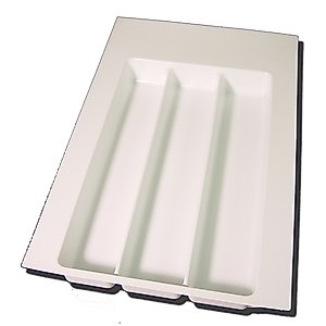 Vance 13 x 21 inch Trimmable Utensil Drawer Organizer | White