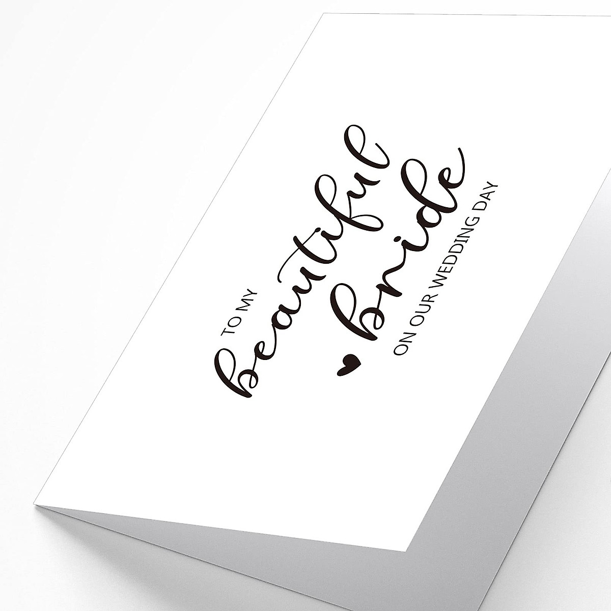 Goroar To My Beautiful Bride on Our Wedding Day card, Bride Wedding Day Card, Card for Bride