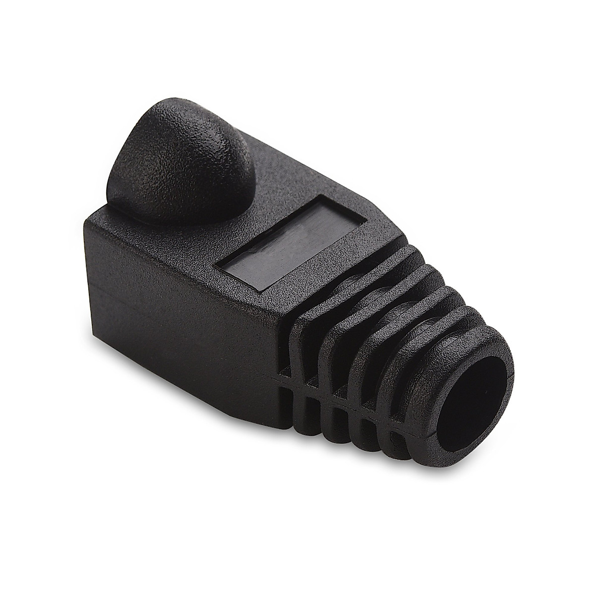 Cable Matters 100-Pack Pass Through RJ45 Modular Plugs for Solid or Stranded UTP Cable & 200-Pack RJ45 Strain Relief Boot in Black