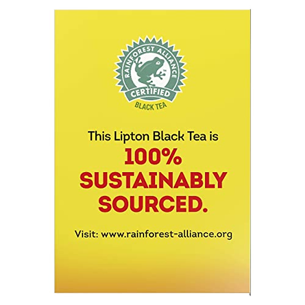 Lipton Decaffeinated Black Enveloped Tea Bags, 72 Count (Pack of 6)