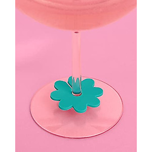 xo, Fetti Butterfly + Flower Drink Markers Set - 16 ct | Pastel Bday Decorations, Bachelorette Party, Bridal + Baby Shower, Groovy, 70s