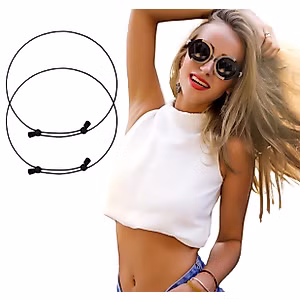 trilece Womens Crop Tuck, Croptuck band for tucking shirts, Adjustable Elastic Lightweight Sweater Cropping Belt (Black, Medium)