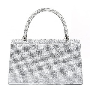 Gabrine Women's Luxury Rhinestone Decor Evening Bag Party Clutches Wedding Purses Cocktail Prom Handbags