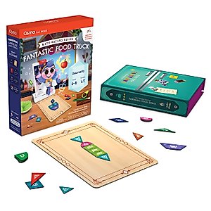 Osmo - Math Wizard and The Fantastic Food Truck Co. Games iPad & Fire Tablet -Ages 6-8/Grades 1-2 -Learn Geometry-Curriculum-Inspired-STEM Toy Gifts for Kids, Boy & Girl-Ages 6 7 8 Base Required