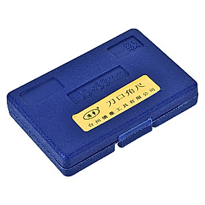 uxcell Precision Bevel Edge Machinist Square 4" x 2.5" (100x63mm) Engineer Woodworking Try Square Right Angle Ruler Solid Steel Square