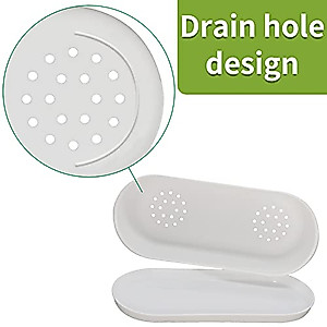 Torfican 5 Set Window Herb Planter Box Rectangular,8.5x3.5 Inch White Plastic Planters with Multiple Drainage Holes and Trays,Indoor Succulent Cactus Mint Flower Pot for Windowsill,Garden Balcony