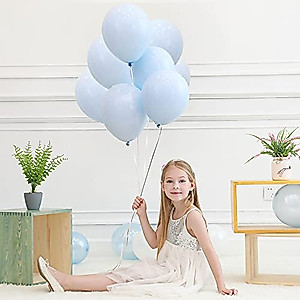 Baby Blue Balloons Garland Kit Pastel Light Arch Different Sizes Baby Shower Qualatex Birthday
