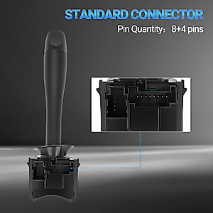 Turn Signal Switch - Compatible with 2004-2012 Chevy Malibu, 2005-2011 Pontiac G6, 2007-2009 Saturn Aura - Replace D6253E, 20940369, SW8004 - Headlamp Dimmer Switch Blinker Lever