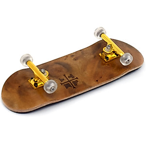 Teak Tuning 32mm Pro Fingerboard Complete - Fully Assembled with Pro Level Components - Pro Shaped Wooden Deck (32x97mm), UltraSpin Bearing Wheels, Prodigy Gen2 Trucks - Cloud Nine
