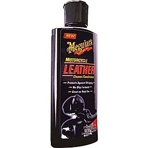 Meguiar's MC20306 Motorcycle Leather Cleaner/Conditioner, 6 Fluid Ounces