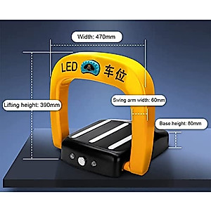 KOAIUS Parking Post, Parking Barrier, for Parking Lot Folding Column Parking Guardrail Parking Space Remote Control Thickened Anti-Collision Ground Lock Parking Space Lock Parking