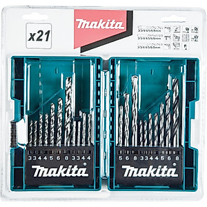 Makita B-44884 21 Pc. Assorted Metric Drill Bit Set
