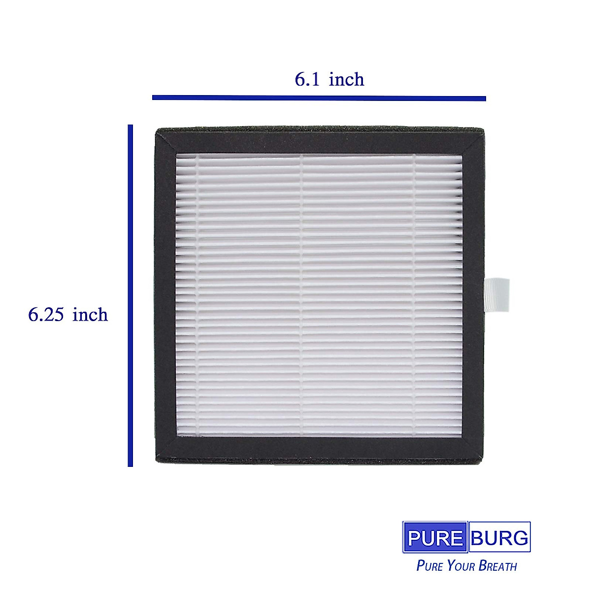 PUREBURG 3-Pack Replacement HEPA Filter Set Compatible with Afloia AQ8 Q8 & Honati Hysure Q7, Tenergy Sorbi 2-in-1 Dehumidifier (1000ML)