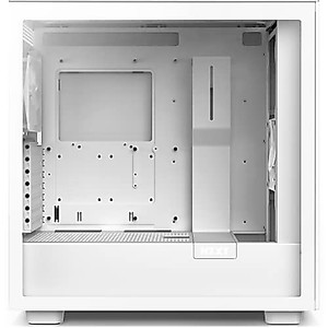 NZXT H7 Flow - CM-H71FW-01 - ATX Mid Tower PC Gaming Case - Front I/O USB Type-C Port - Quick-Release Tempered Glass Side Panel - White