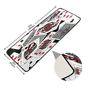 ALAZA Playing Card Poker Collection Area Mat Rug Rugs for Living Room Bedroom Kitchen 2' x 6'