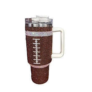 Live Love Gameday® Crystal Football Blinged Out 40 Oz. Tumbler