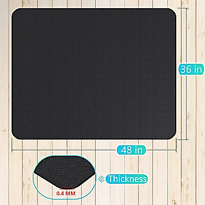 UBeesize Thickened 48x36 inches Under Grill Mat for Outdoor Grill,Double-Sided Fireproof Grill Pad for Fire Pit,Indoor Fireplace Mat Fire Pit Mat,Oil-Proof Waterproof BBQ Protector for Deck and Patio