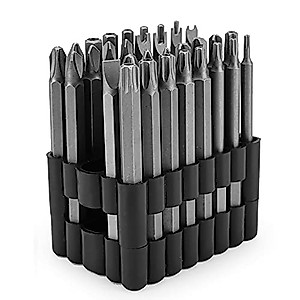 Renekton Security Power Bit Set, 1/4" Shank, 3" Length,Premium Cr-V Steel, 32 Piece